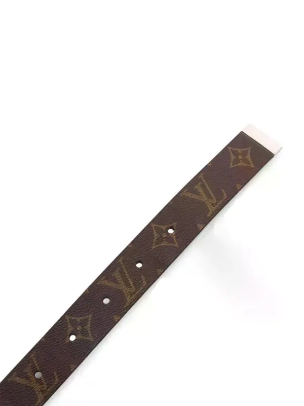 LOUIS VUITTON 2001 Monogram Carre Belt - Brown