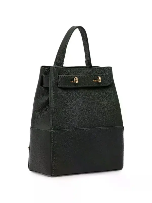 SILVIAN HEACH Pebbled Leather Turn-lock Backpack