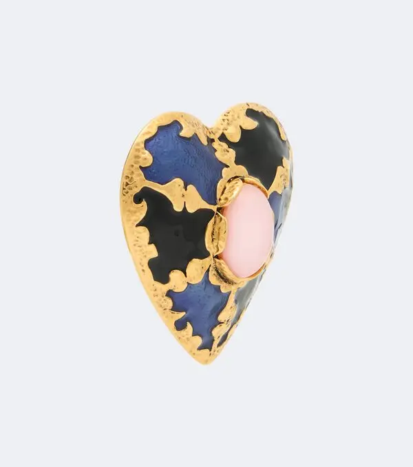 Saint Laurent Embellished Clip-on Earrings