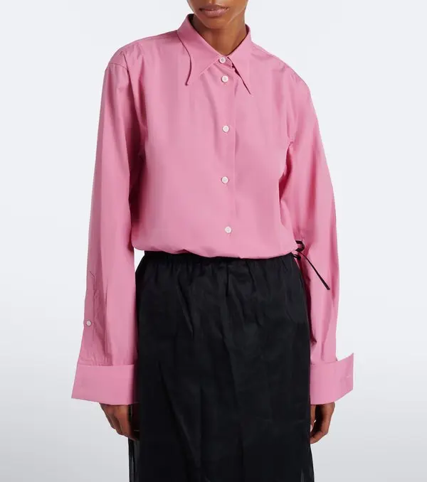 Prada Oversized Cotton Poplin Shirt