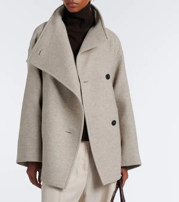 JOSEPH Isaia Wool-blend Peacoat