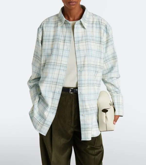 RÓHE Checked Cotton Shirt