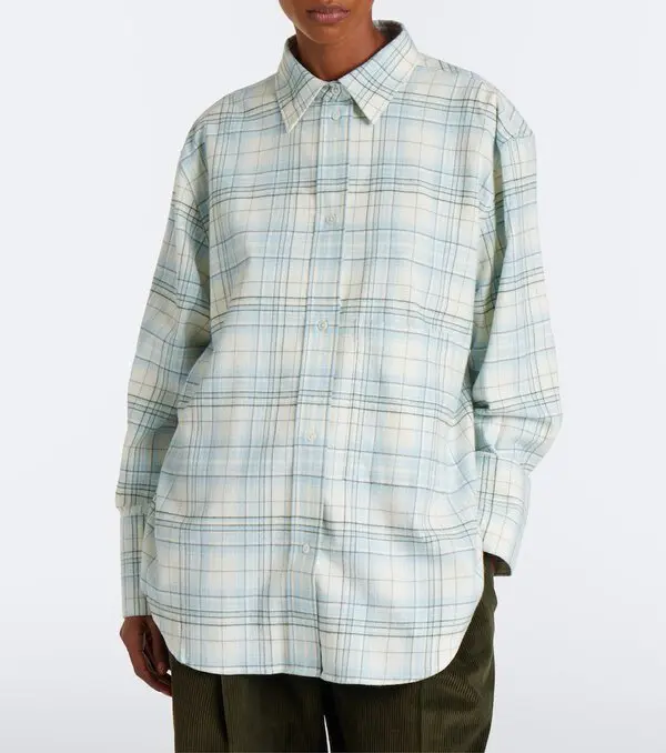 RÓHE Checked Cotton Shirt