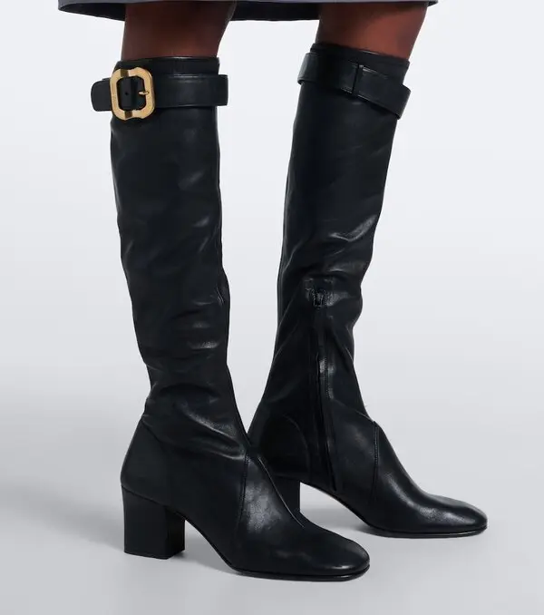 Miu Miu Leather Knee-high Boots