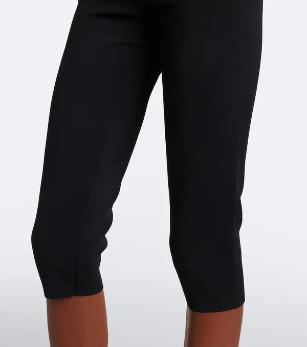 SELF-PORTRAIT Belted Knitted Capri Pants