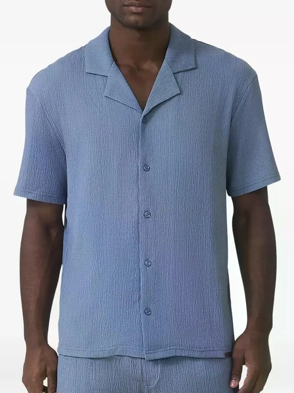 MAUVAIS Eivissa Textured Short-sleeve Shirt