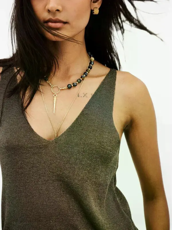 Ba&sh Zuani V-neck Knitted Tank Top