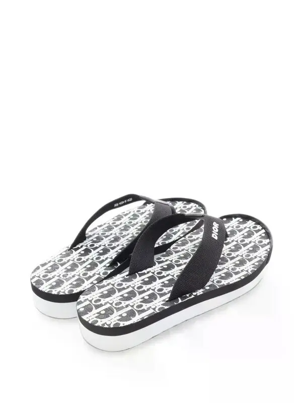 Dior Alpha Oblique Thong Sandals