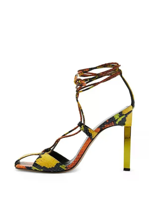 Attico Adele Python-embossed Sandals