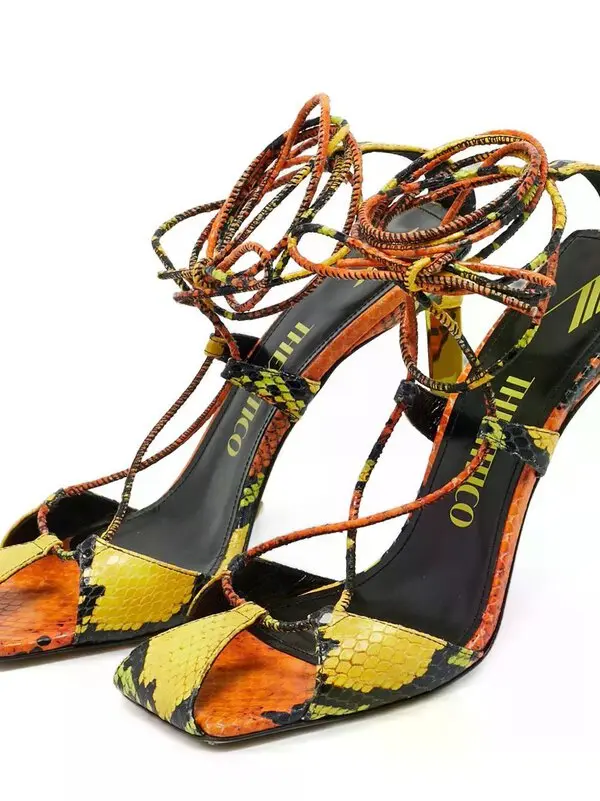 Attico Adele Python-embossed Sandals