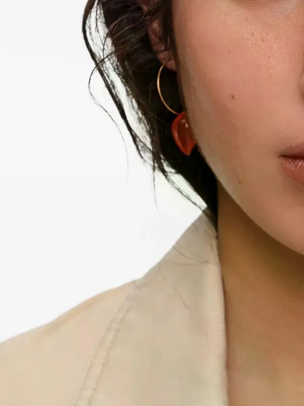 Bimba Y Lola Resin Hoop Earrings