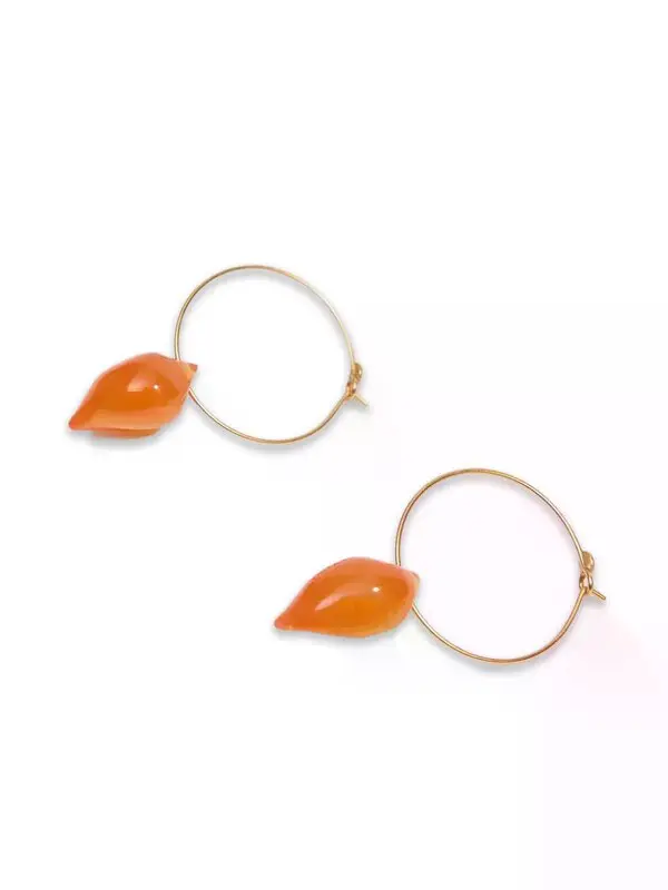 Bimba Y Lola Resin Hoop Earrings