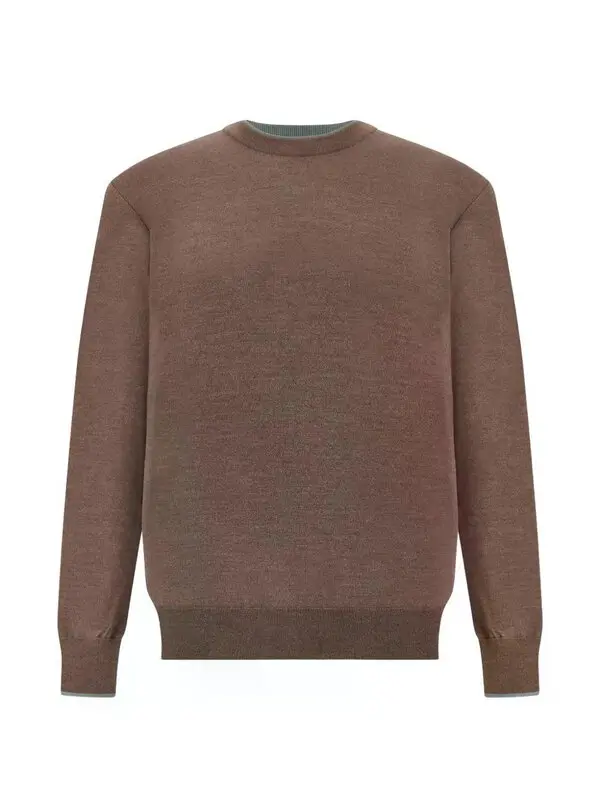 Paul & Shark Contrast-trim Crew-neck Sweater