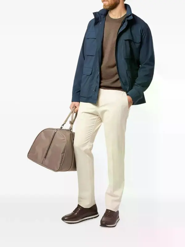 Paul & Shark Contrast-trim Crew-neck Sweater