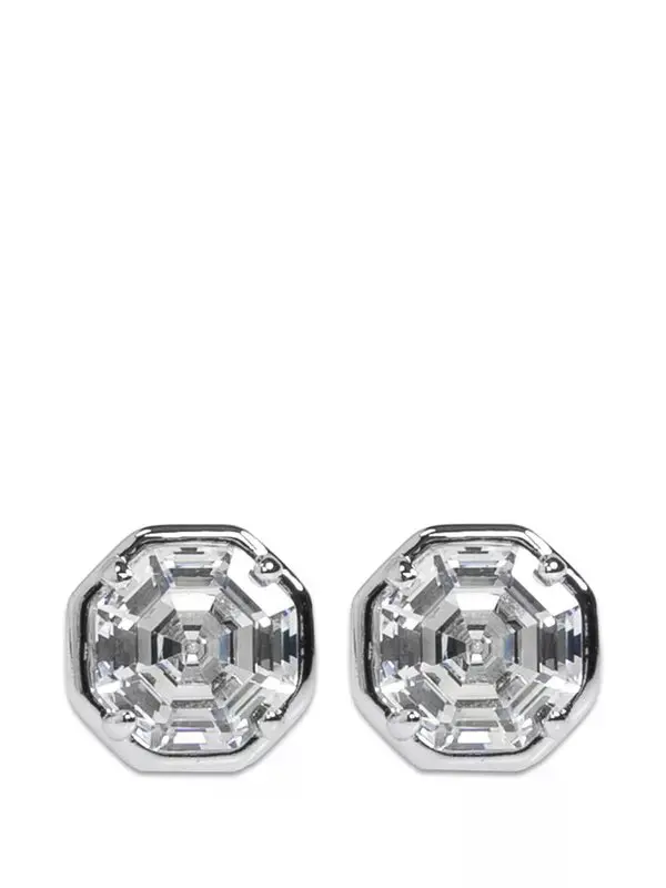 Kate Spade New York Crystal-embellished Octagon Earrings - Silver
