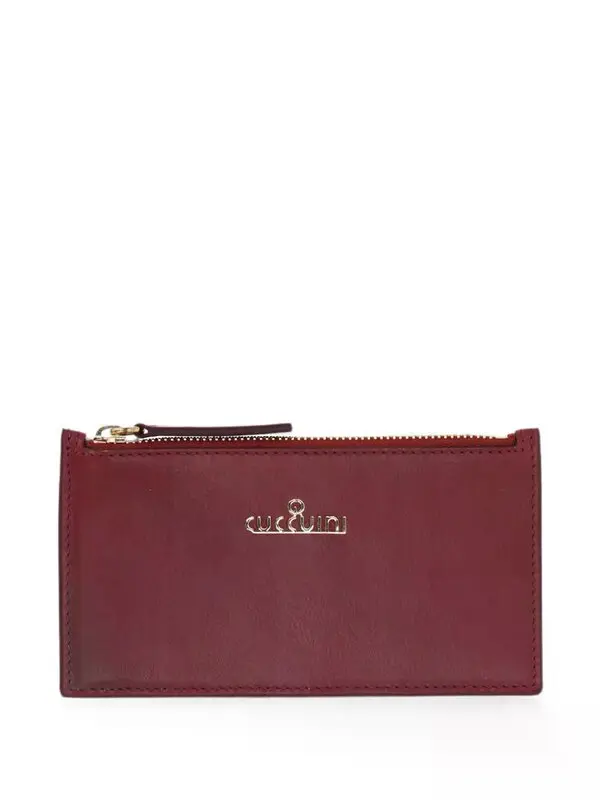 GIANNI CUCCUINI Logo-plaque Zipped Wallet
