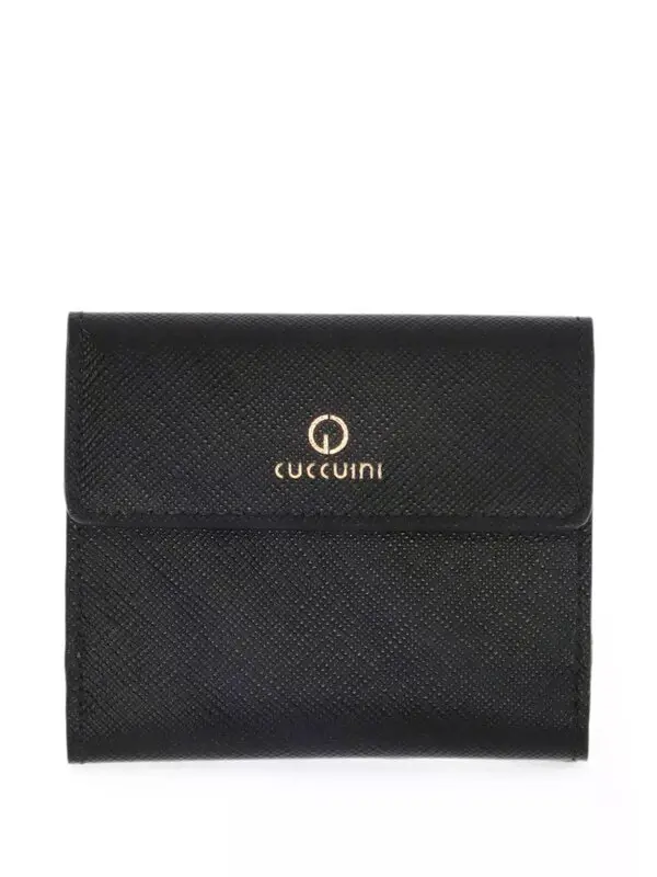 GIANNI CUCCUINI Logo-print Saffiano-leather Wallet