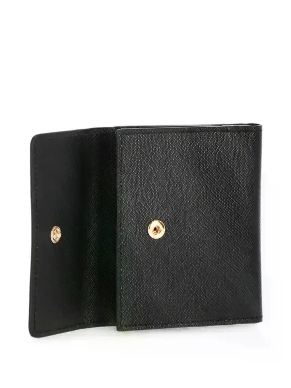 GIANNI CUCCUINI Logo-print Saffiano-leather Wallet