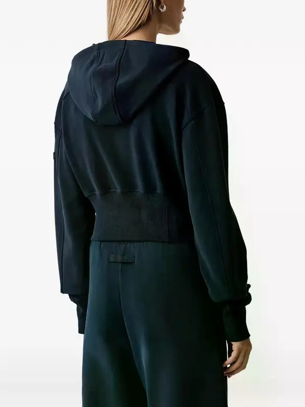 Patrizia Pepe Zip-up Cropped Hoodie