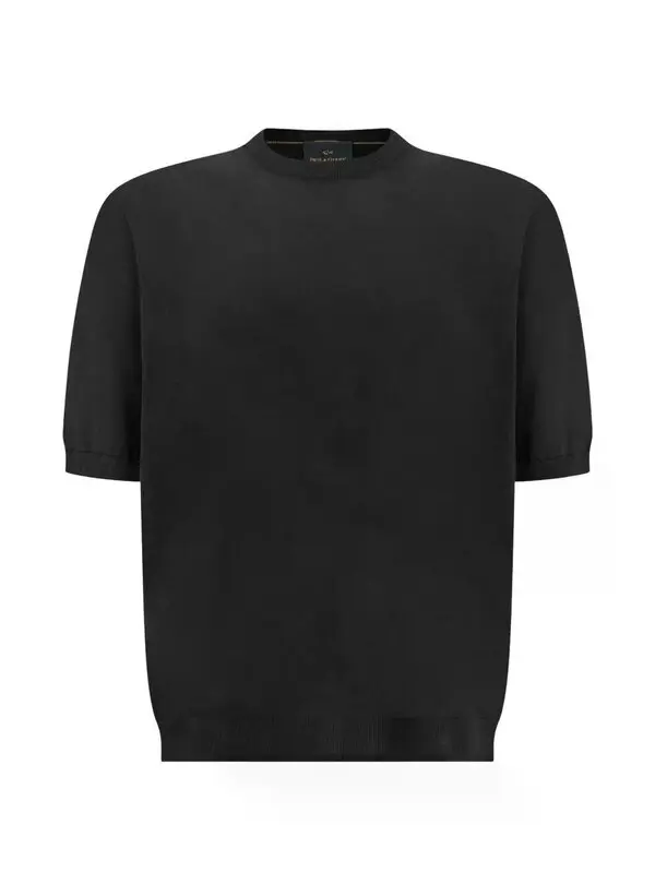 Paul & Shark Fine-knit Wool Short-sleeve Sweater