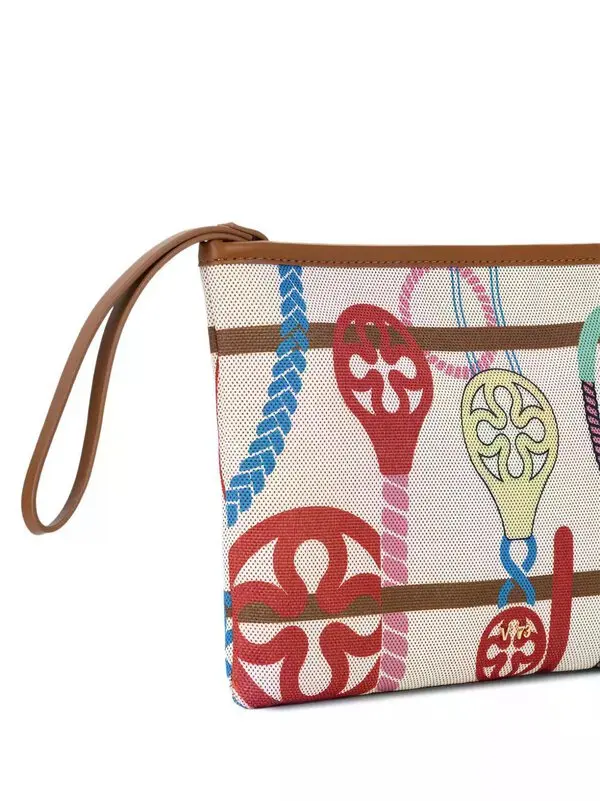 V°73 Guenda Graphic-print Clutch Bag