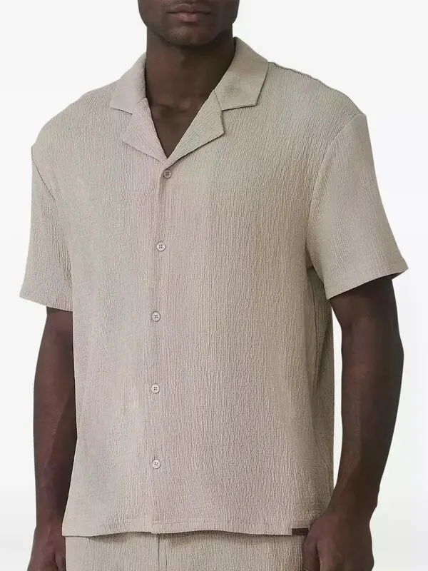 MAUVAIS Textured Short-sleeve Shirt