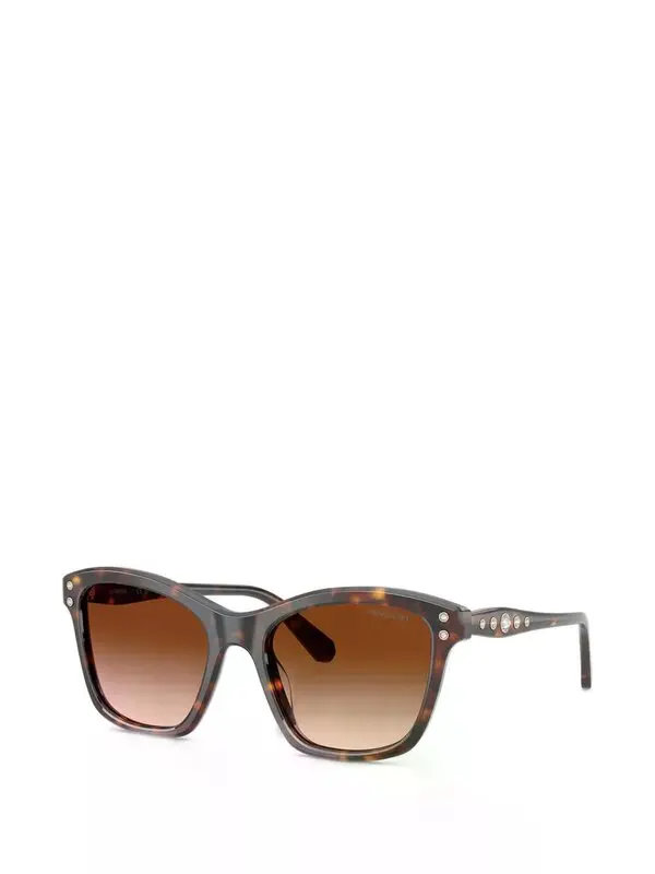 SWAROVSKI Geometric Frame Sunglasses