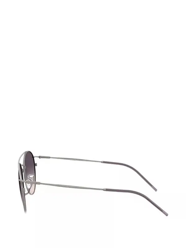 Giorgio Armani Round-frame Double-bridge Sunglasses