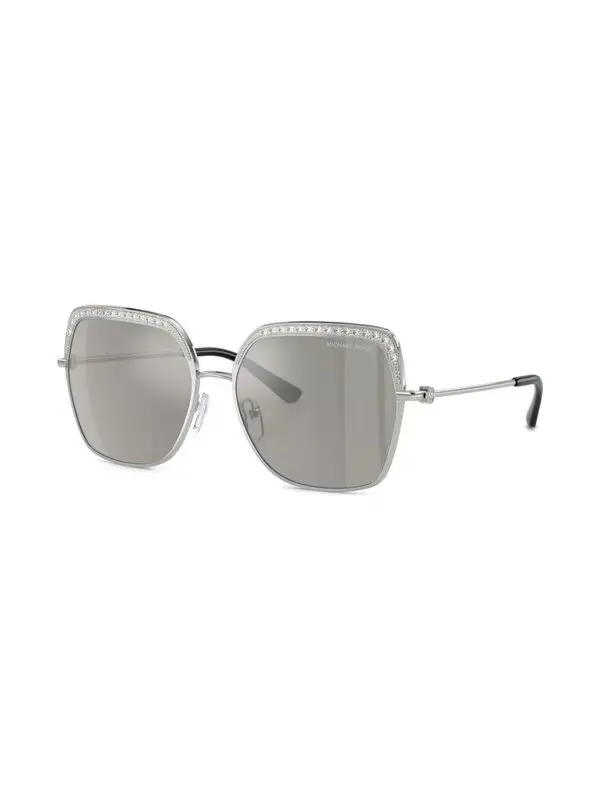 Michael Kors Crystal-embellished Oversize-frame Sunglasses