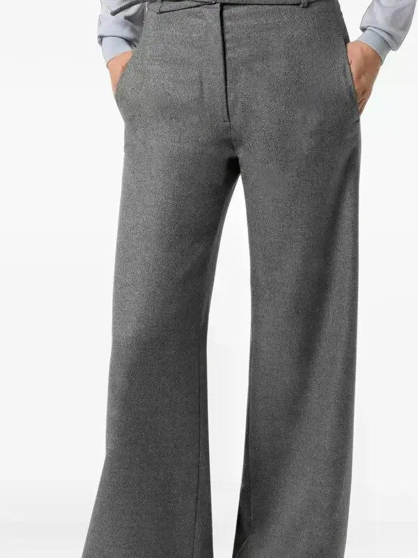 Paul & Shark Belted Wool Palazzo Pants