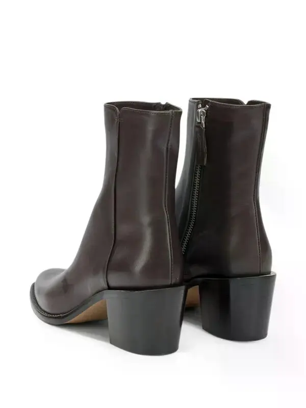 POMME D´OR Side-zip Leather Ankle Boots
