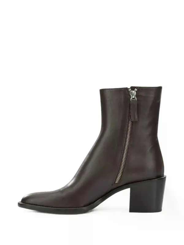 POMME D´OR Side-zip Leather Ankle Boots