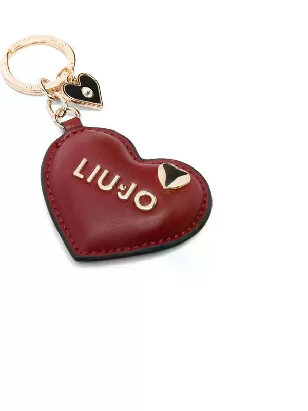 Liu Jo Heart-shaped Logo-plaque Keyring