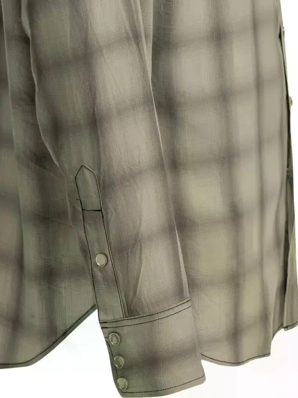 SUGAR CANE JEANS Check-pattern Long-sleeve Shirt