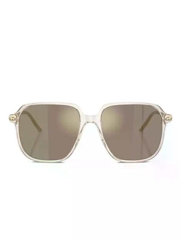 Moncler Square-frame Metal Sunglasses