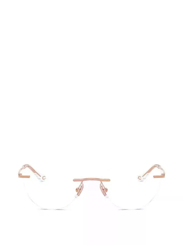 COACH Rimless Cat-eye Glasses - Pink