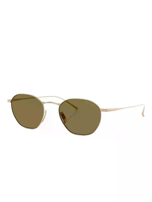 Giorgio Armani Titanium Round-frame Sunglasses