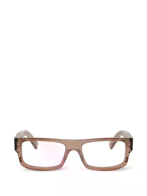 Prada Rectangle-frame Glasses - Neutrals
