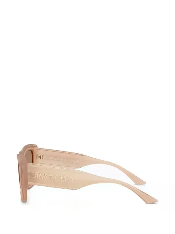 JIMMY CHOO Rectangle-frame Sunglasses