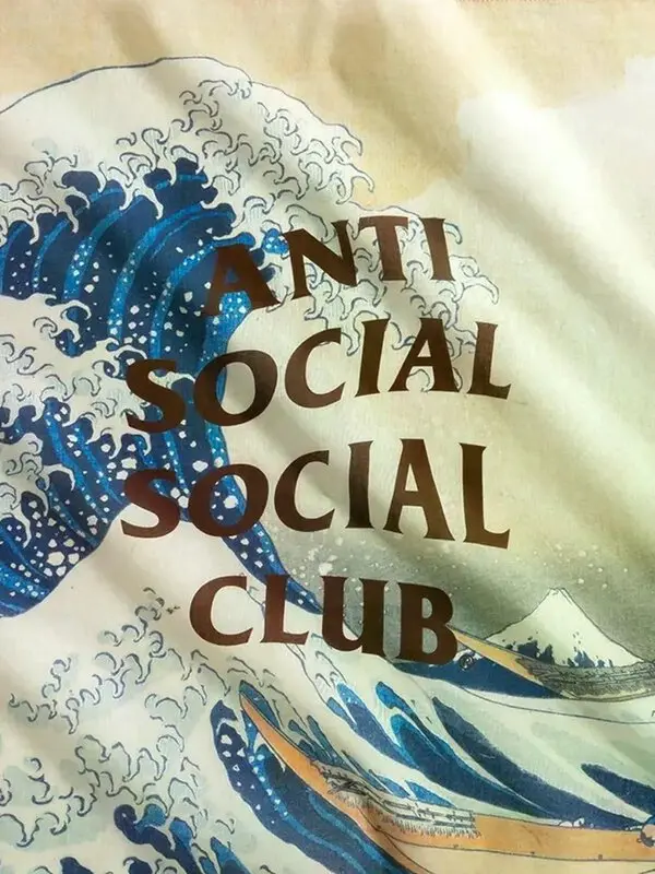 ANTI SOCIAL SOCIAL CLUB Great Wall Graphic-print Bandana - Neutrals