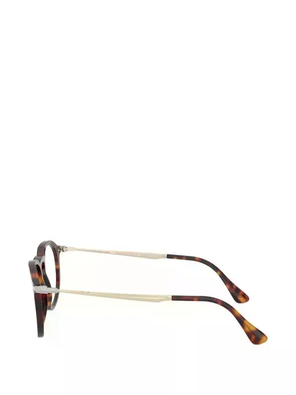 Persol Tortoiseshell-effect Round-frame Glasses