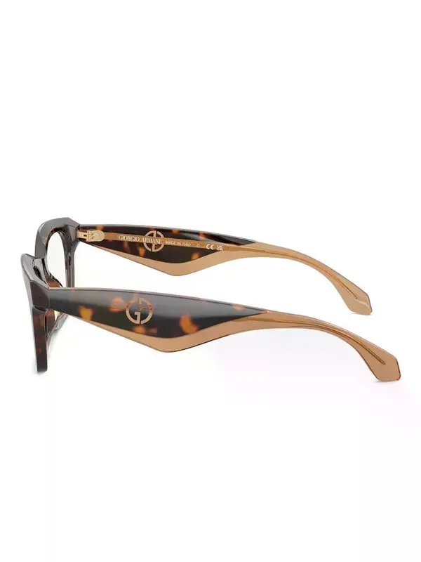 Giorgio Armani Tortoiseshell Square Glasses