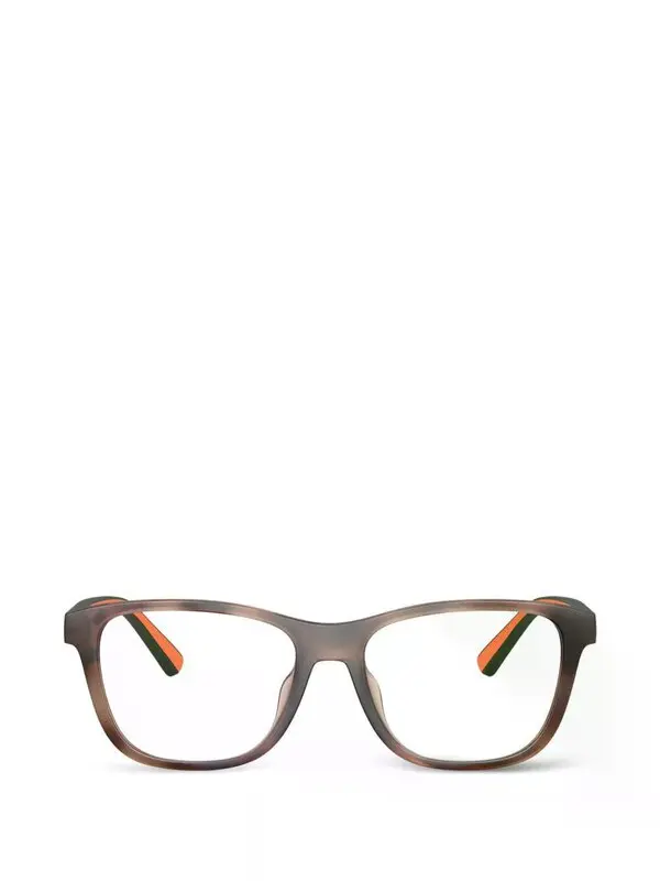 POLO RALPH LAUREN EYEWEAR Tortoiseshell-effect Rectangle-frame Glasses
