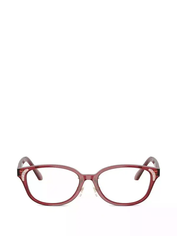 SWAROVSKI Crystal-embellished Oval-frame Glasses