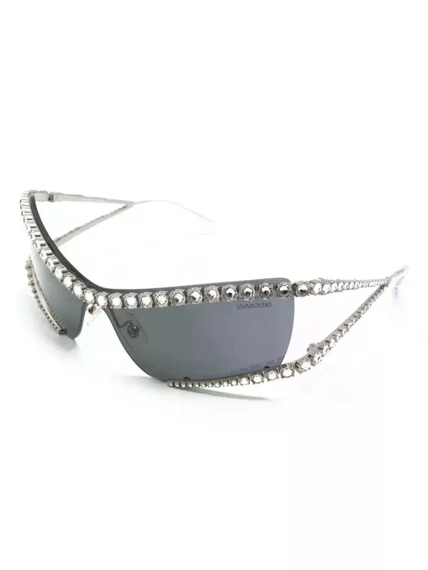 SWAROVSKI Geometric-frame Sunglasses - Silver