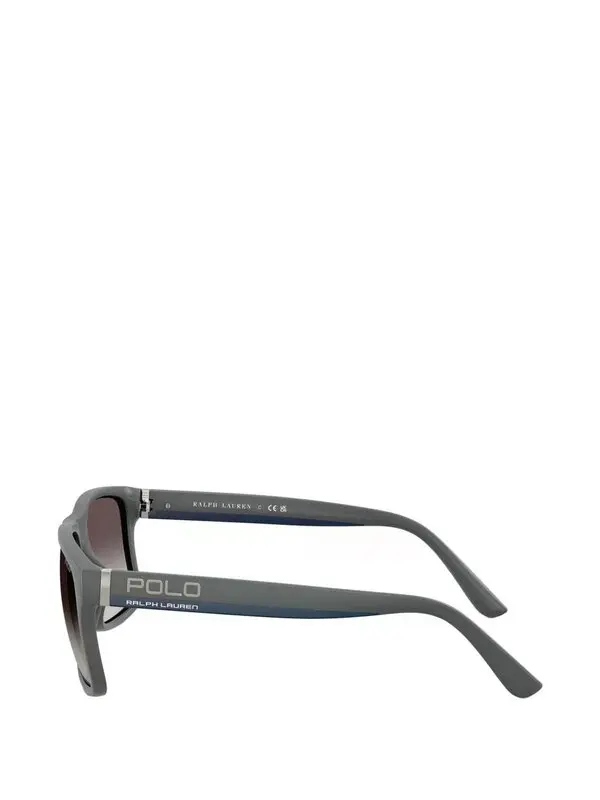 POLO RALPH LAUREN EYEWEAR Matte-finish Rectangle-frame Sunglasses