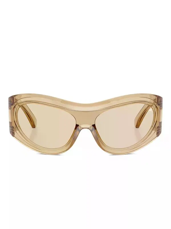 Burberry Geometric-frame Sunglasses - Brown