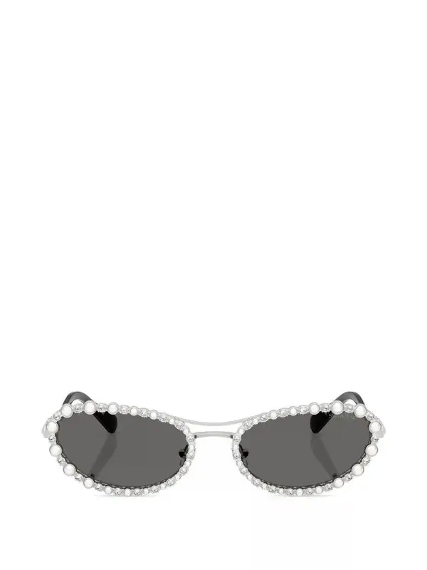 SWAROVSKI Crystal-embellished Sunglasses - Silver