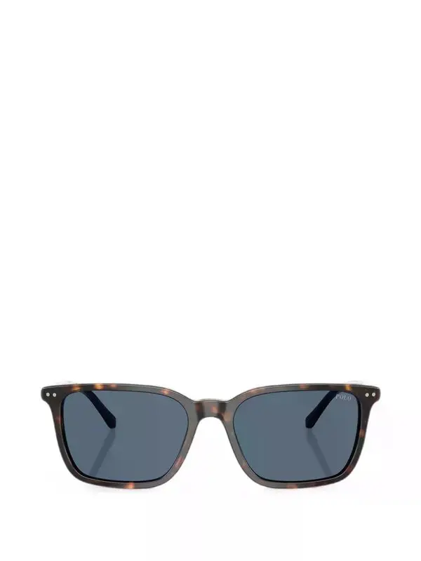 POLO RALPH LAUREN EYEWEAR Tortoiseshell-effect Rectangle-frame Sunglasses