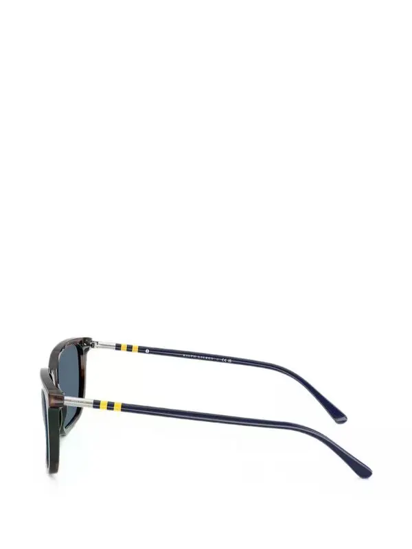 POLO RALPH LAUREN EYEWEAR Tortoiseshell-effect Rectangle-frame Sunglasses